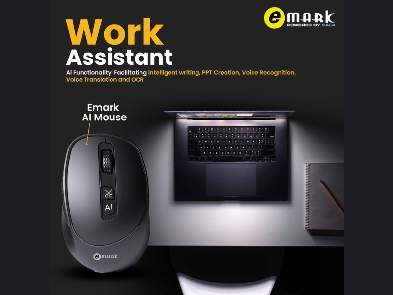 Emark Smart AI Mouse (GRAY) - Sala.lk