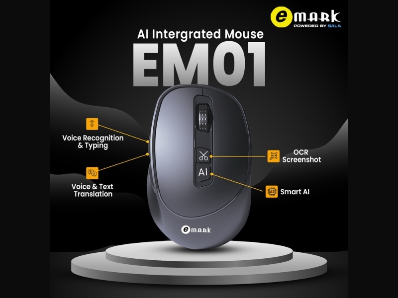 Emark Smart AI Mouse (GRAY) - Sala.lk